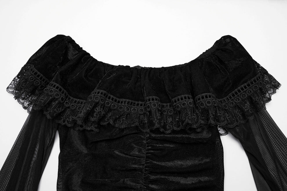 Punk Rave Aurelia Goth Mesh Dress