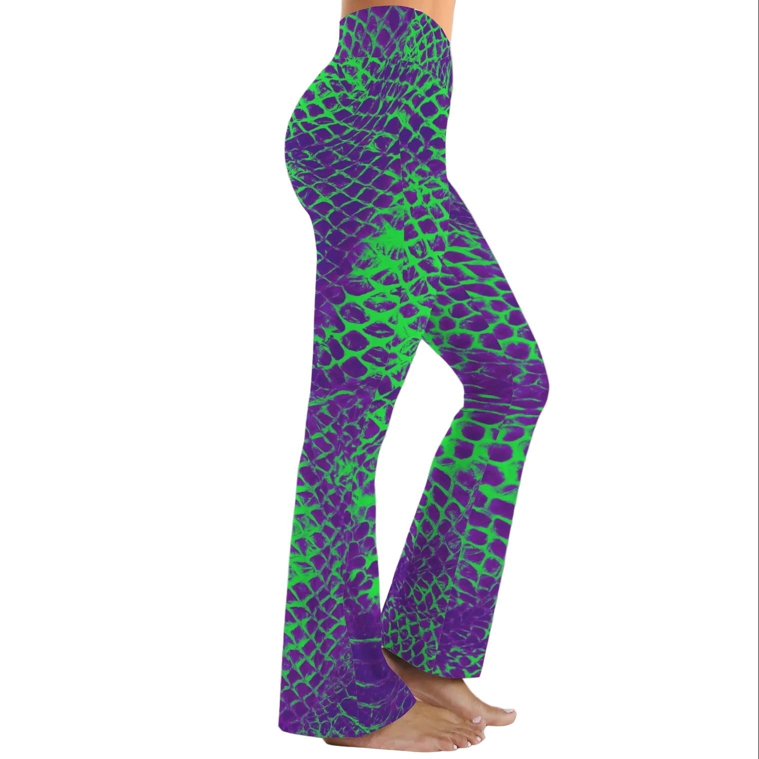 ANTIBrand Monster Skin Yoga Flares – Alternative High Waist Flared ...