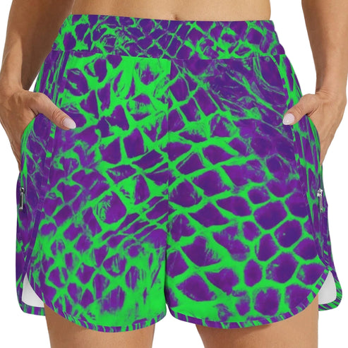 ANTIBrand Monster Skin Shorts – Gothic Activewear Workout Shorts with ...