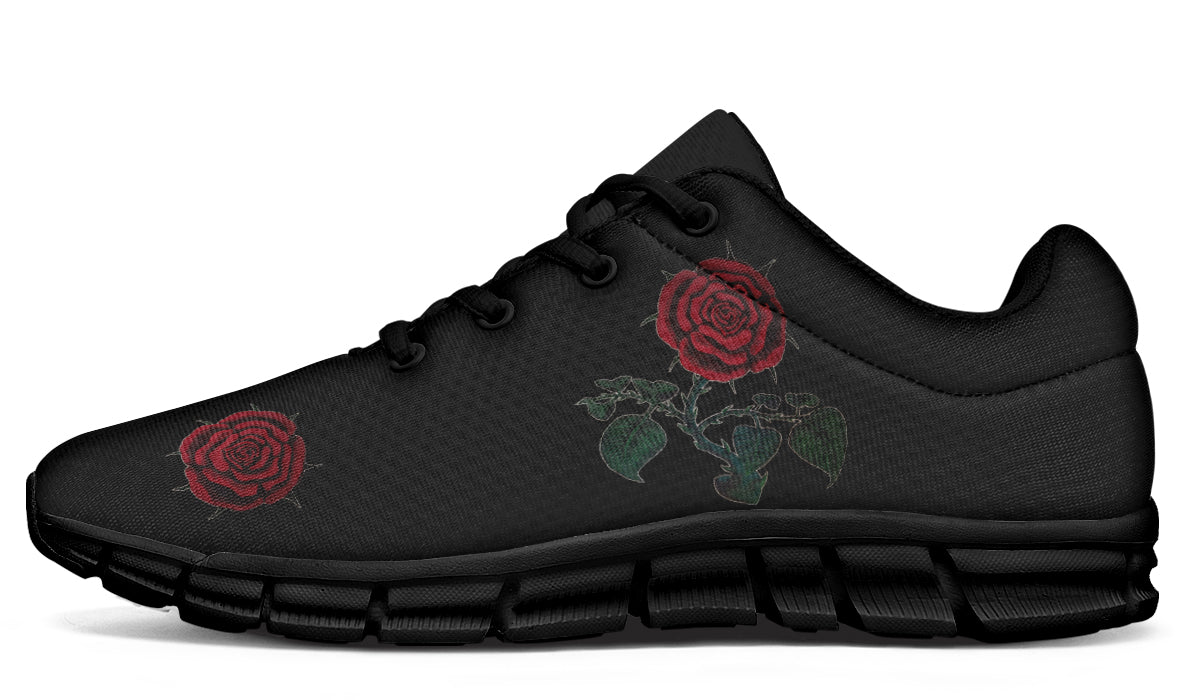 Red Rose Goth Trainers – ANTIBrand Floral Sneakers