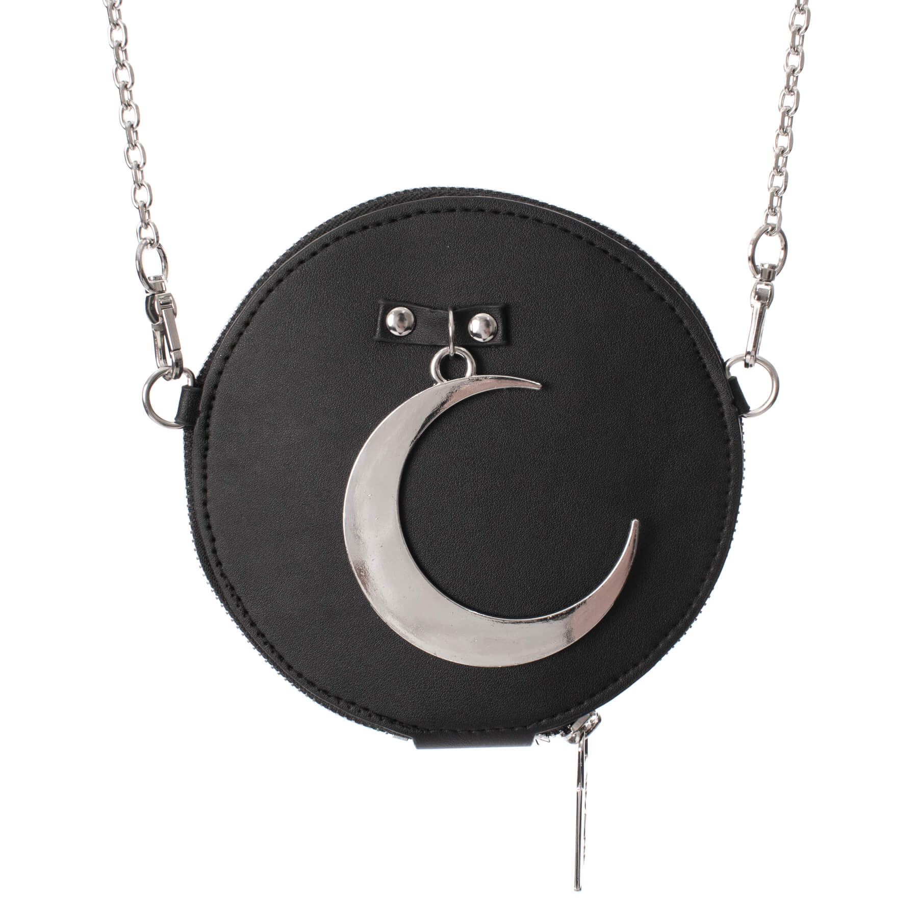 Poizen Industries Lunar Veil Coin Purse Black | Gothic Crescent Moon ...