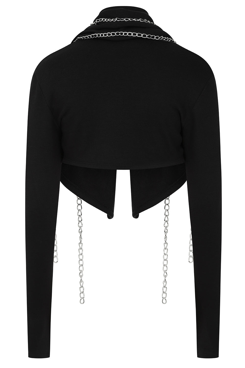 Necessary Evil Andarta Longsleeve Waterfall Bolero with Chains – Kate's ...