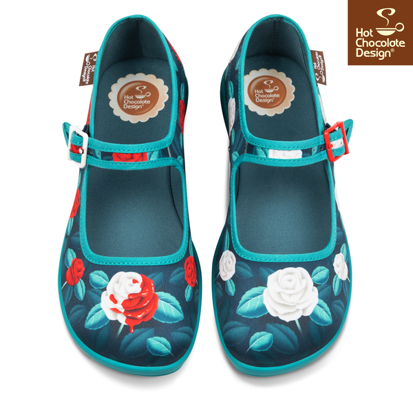Paint the Roses Red – Gothic Floral Mary Janes
