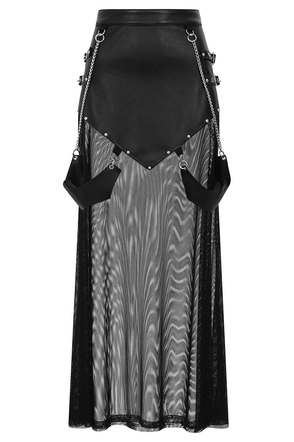 Lamia Faux Leather & Mesh Skirt – Banned Apparel