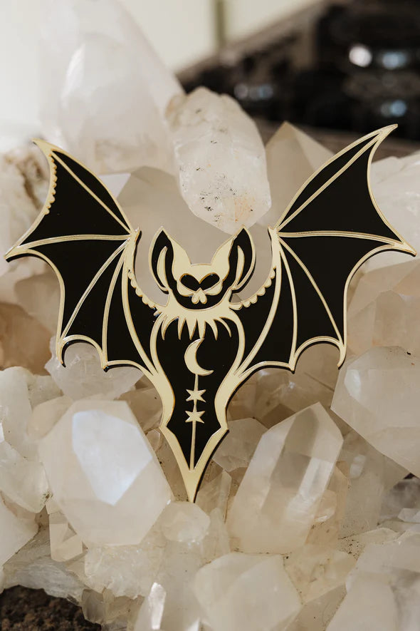 Suzanne Oddy Bat Wall Mirror | Gothic Acrylic Wall Décor | Alternative ...