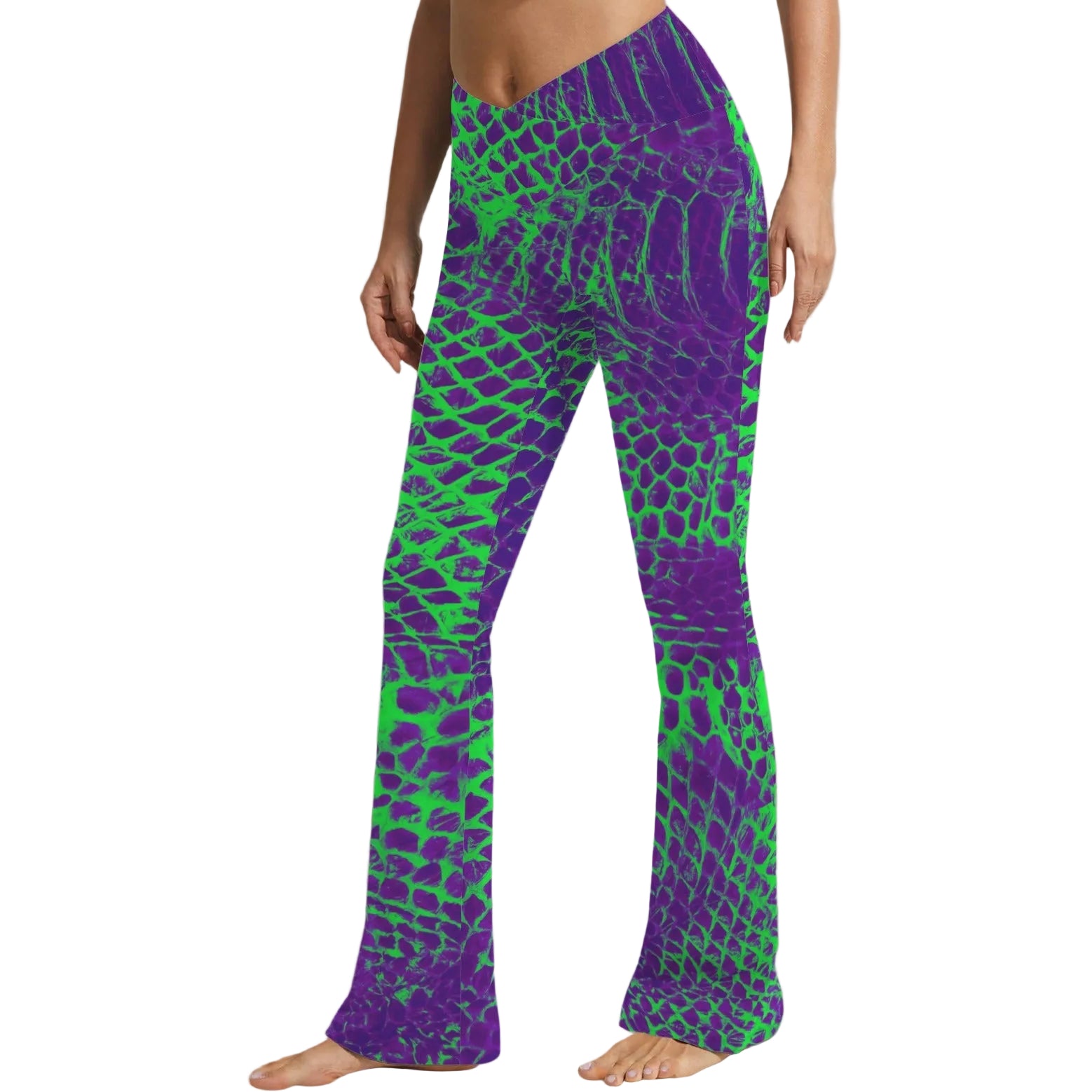 ANTIBrand Monster Skin Yoga Flares – Alternative High Waist Flared ...