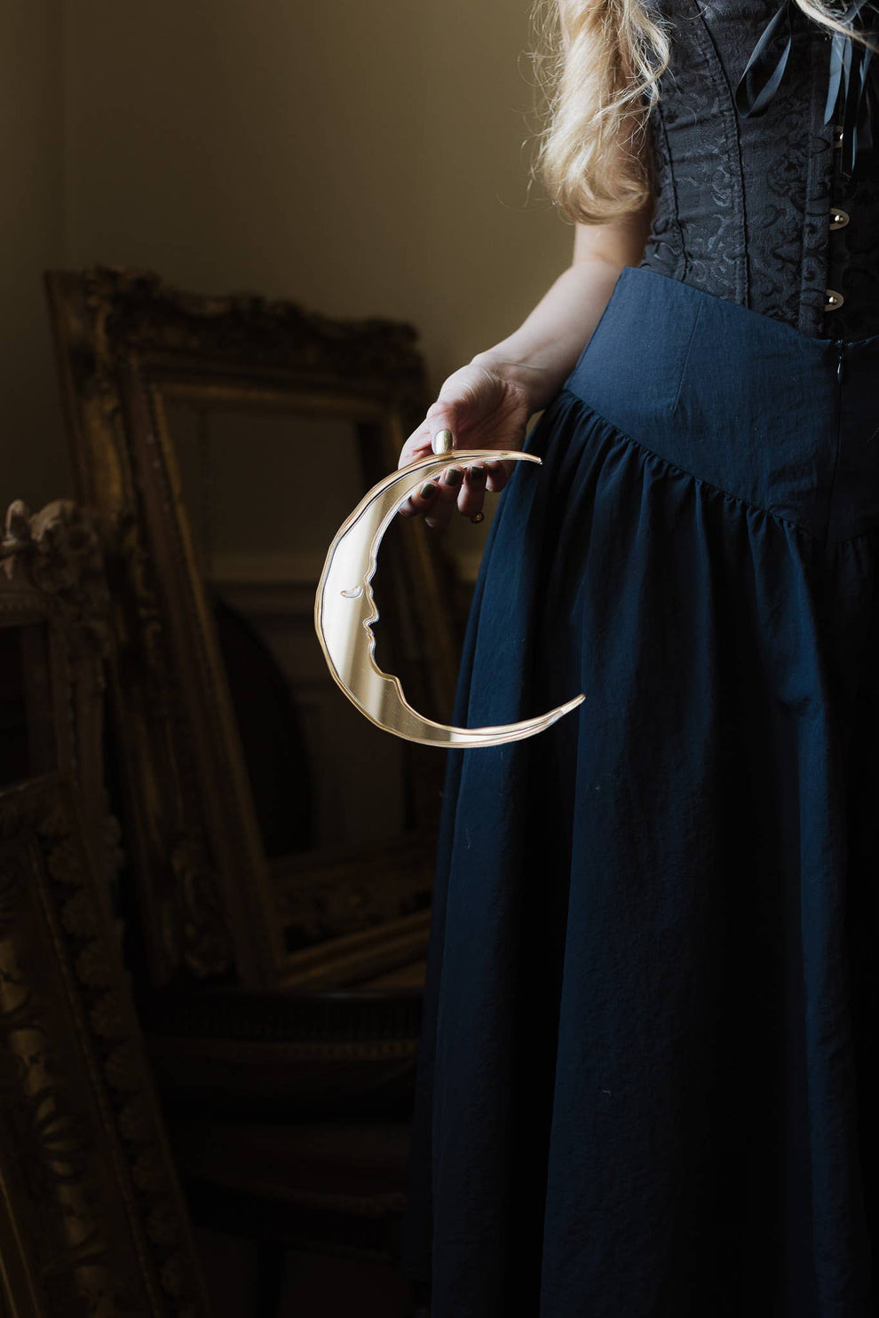 Suzanne Oddy Small Moon Wall Mirror | Gothic Acrylic Wall Décor ...