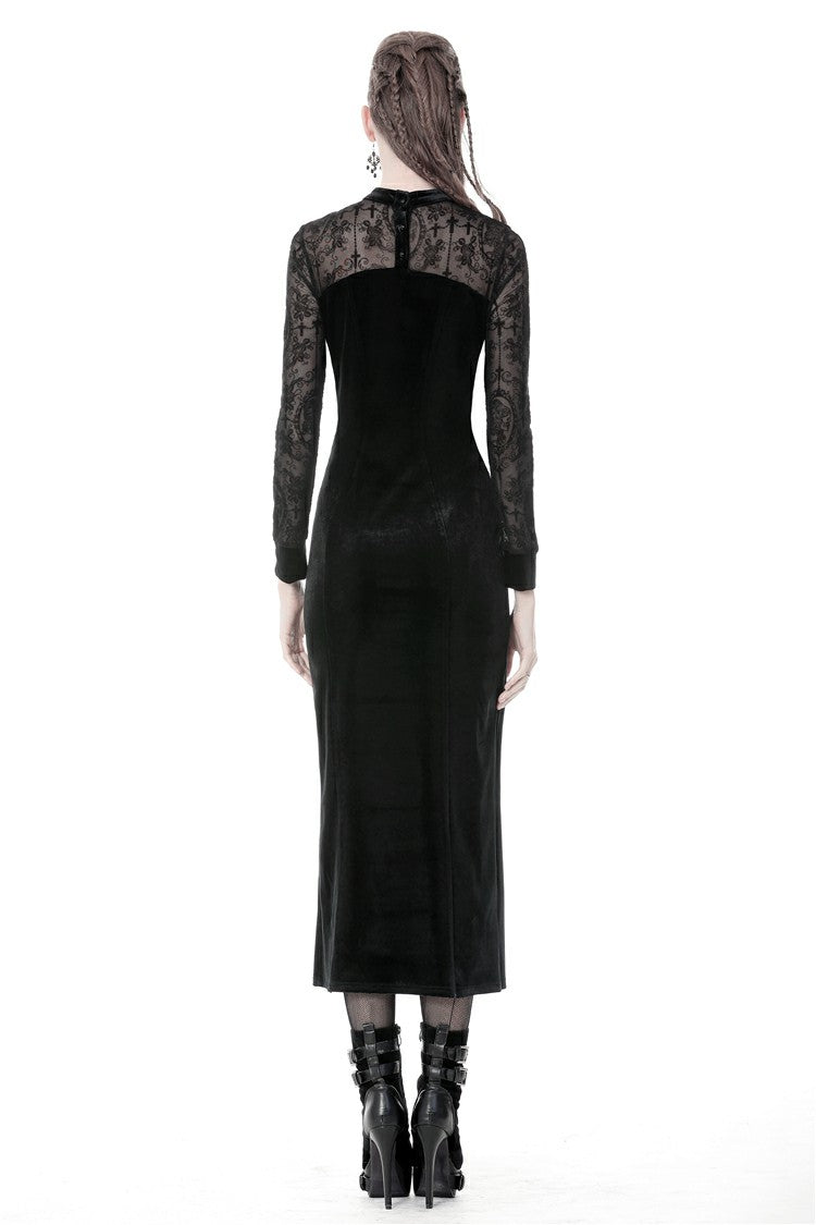 Dark In Love Lilja Velvet Gothic Dress | Kate's Clothing